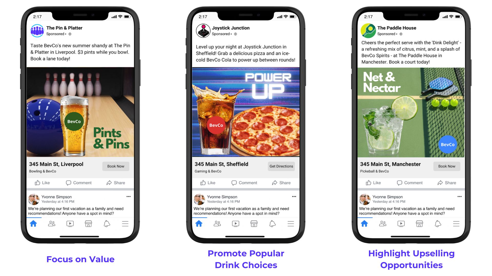 Leveraging Consumer Beverage Preferences in Local Social Ads